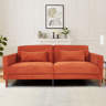 Latitude Run® Elnara Sofa Couch, 74" Loveseat for Living Room, Corduroy Couches Deep Seat Lounge ...